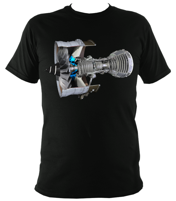 Rolls Royce Trent XWB engine t-shirt - Dark Colours - Aviation Clothing 24