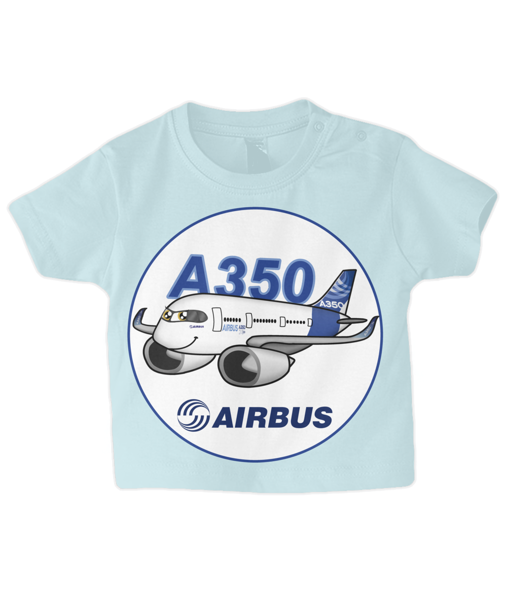 Airbus A350 T-Shirt for babies - Aviation Clothing 24