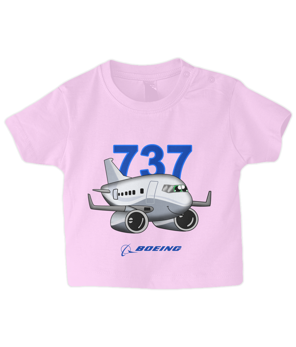 Boeing B737 Baby T-shirt - Aviation Clothing 24