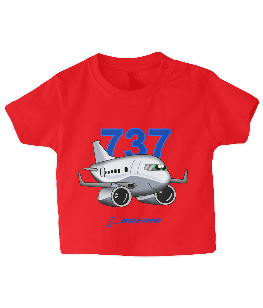 Boeing B737 Baby T-shirt - Aviation Clothing 24