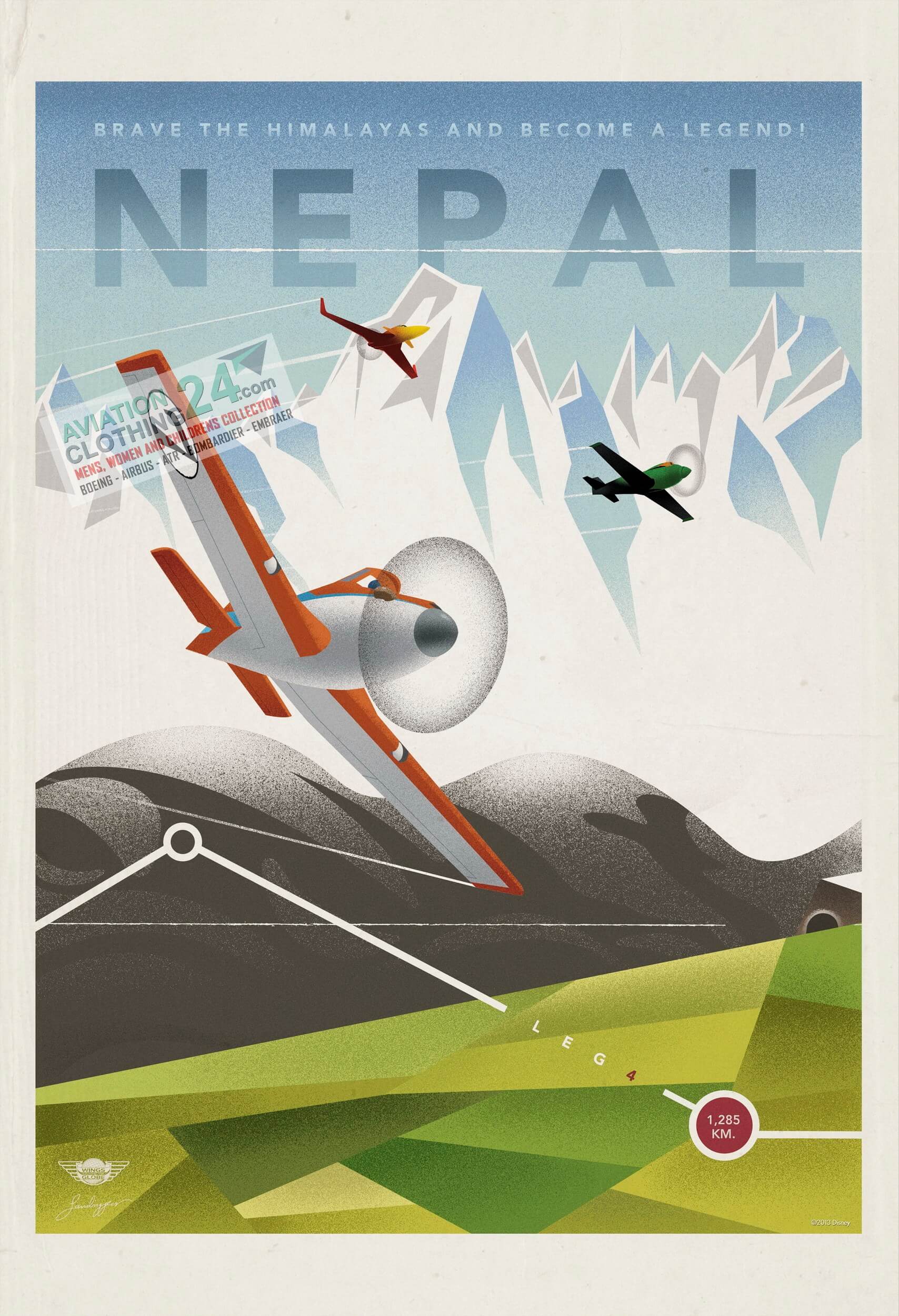 Retro Reproduced Aviation / Aerospace Posters in 5x7 Inch Size - KLM ...